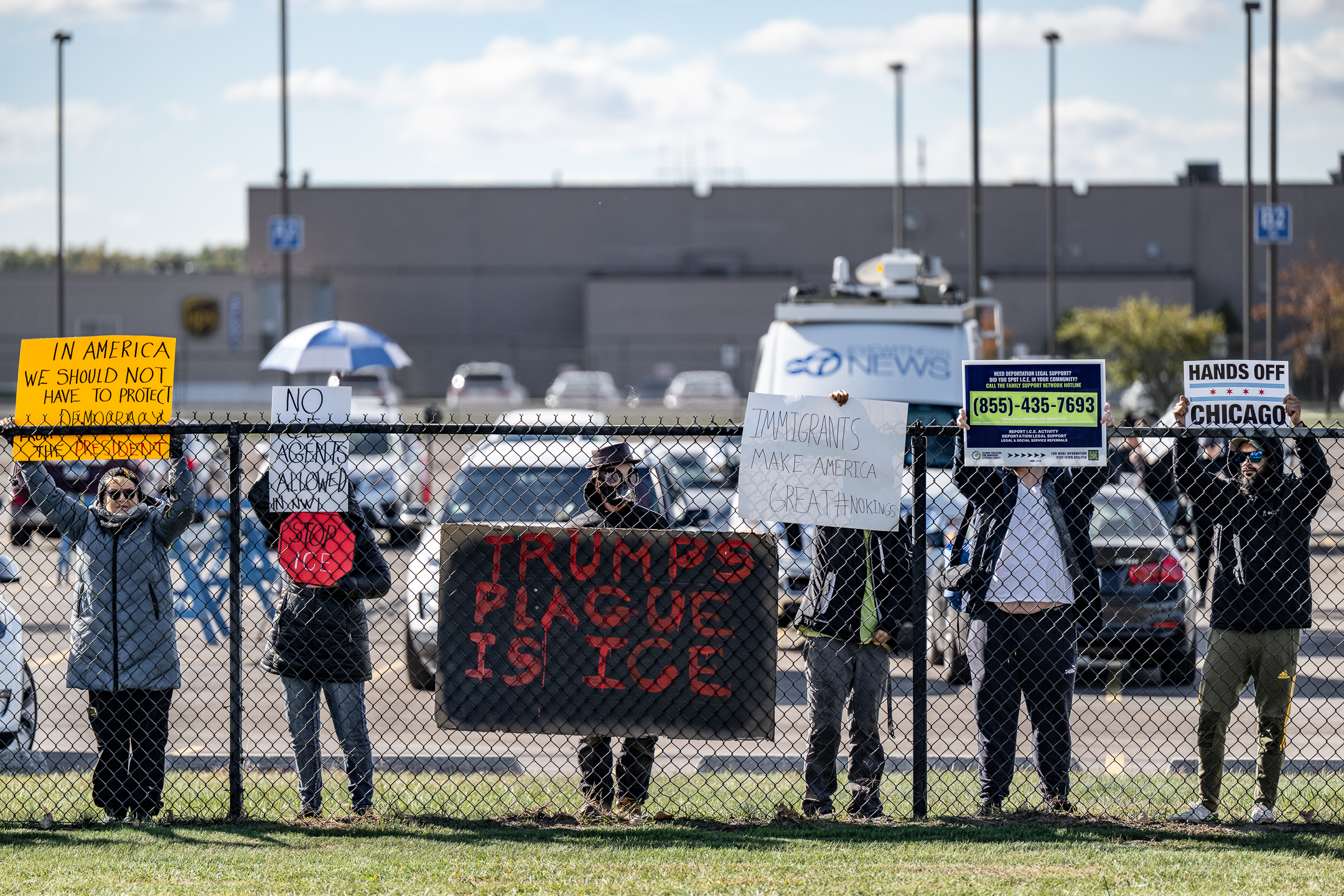 Homeland Security and ICE Arrive in Gary Amid Airport Protests ...